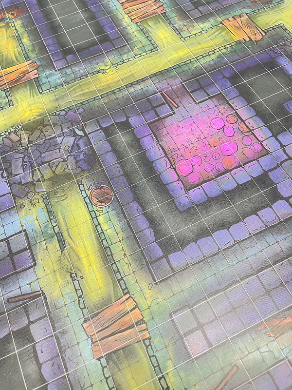 Wet Erase Game Map - The Gutter – Next Level Miniatures